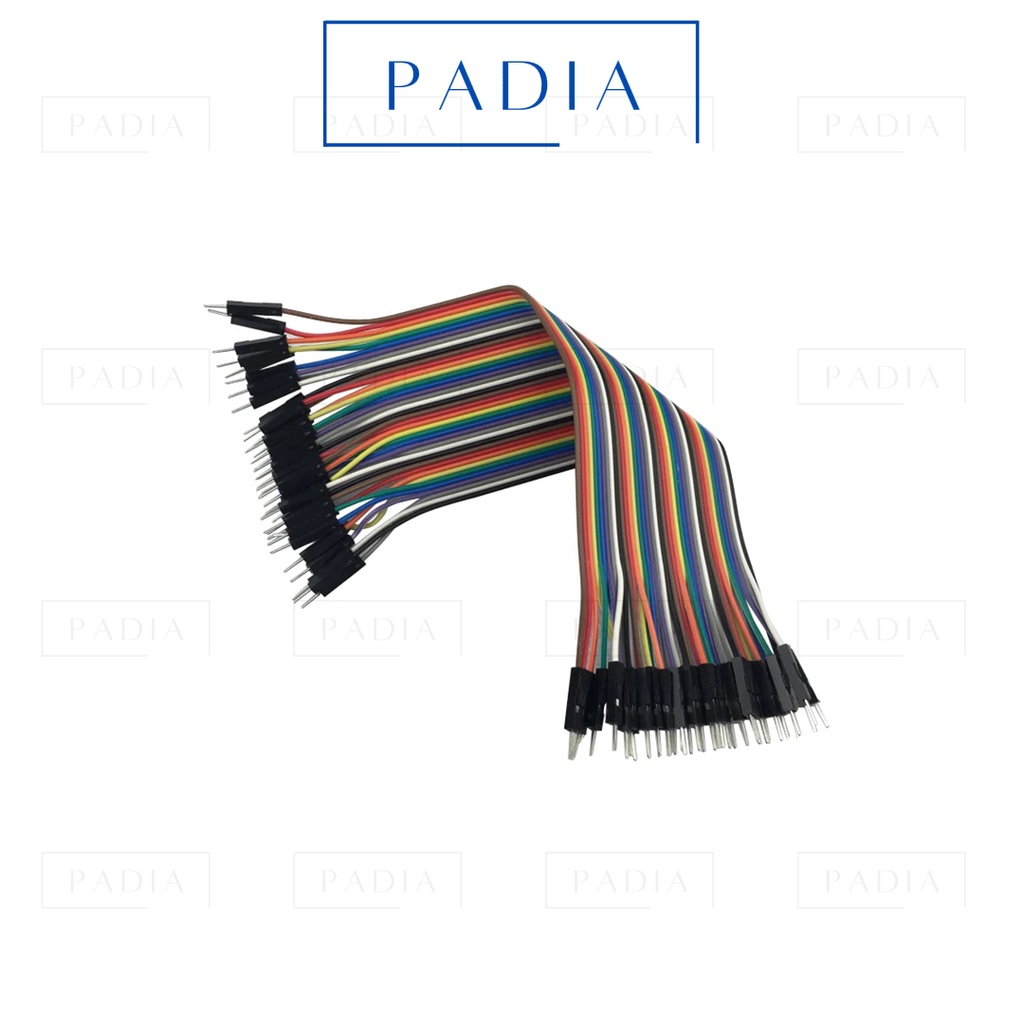Arduino 40p Breadboard Dupont Jumper Wire Male to Male (10/20/30cm ...