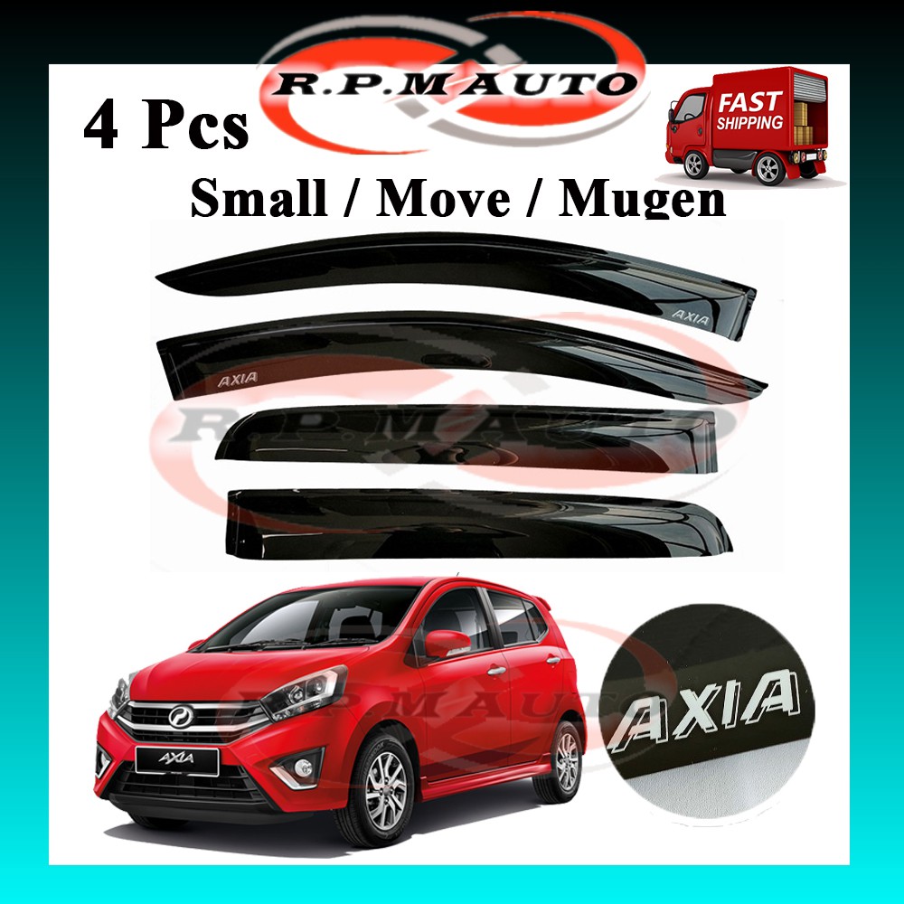 (4 PCS) Air Press Axia Window Tingkap kereta Door Visor Axia Rahmah ...