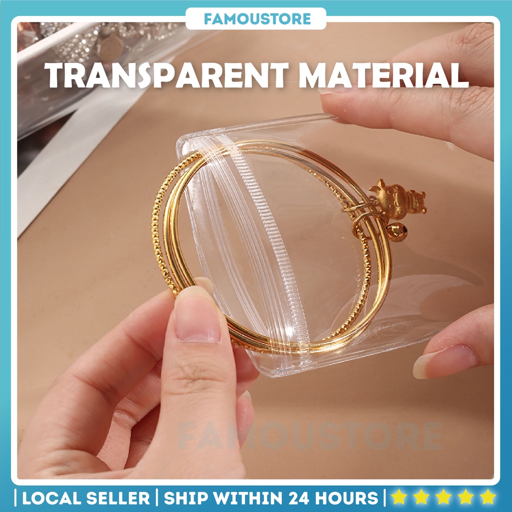PVC Zipper Bag Jewellery Bag Jewelry Mini Zip Lock Bag Transparent ...