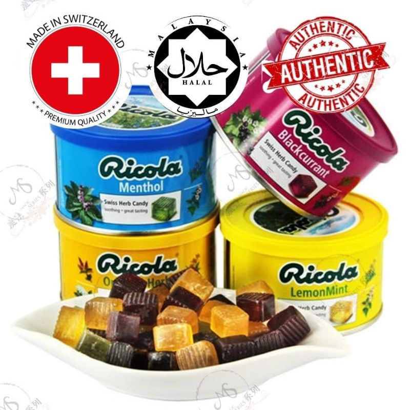 Check out 🇨🇭Switzerland imported Ricola swiss herb candy 100g 45pcs candies /tin soothing ...