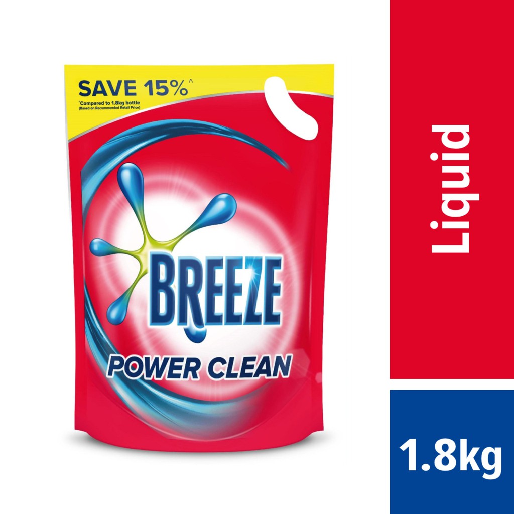 BREEZE REFILL POWER CLEAN 1.8KG (SAVE 15%) | Shopee Malaysia