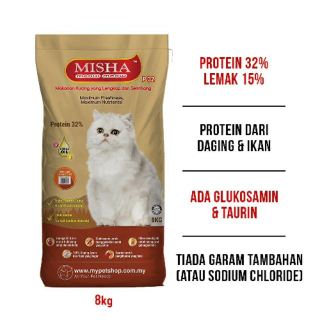 8kg MISHA Ocean Fish Cat Food | Shopee Malaysia