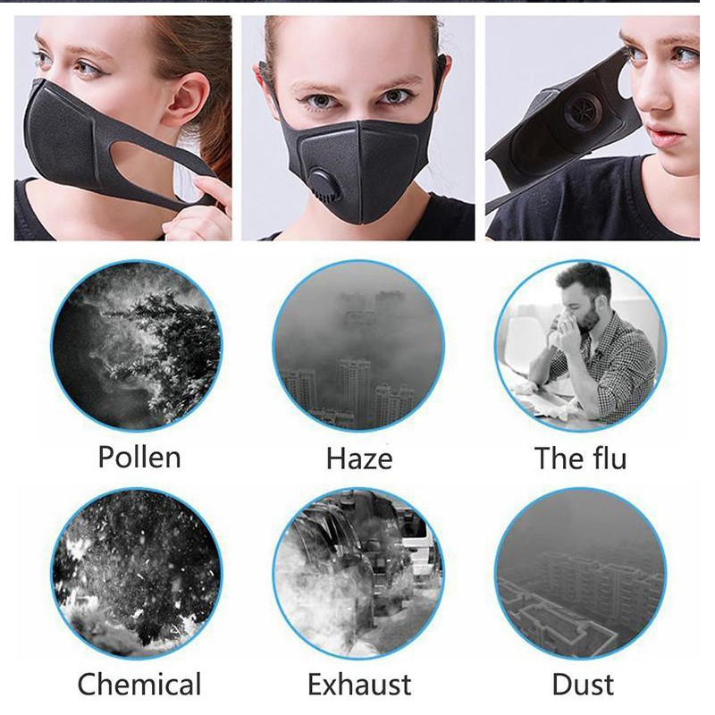 PRO93 3 Layers PM2.5 Face Mask Washable And Reusable Mouth Cover ...