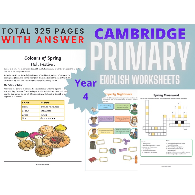 Cambridge Primary Year 4 English Worksheet *PDF | Shopee Malaysia