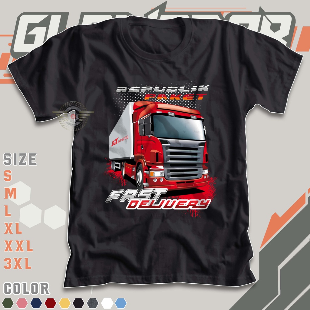 JNT EXPRESS REPUBLIC OF PACKAGE T-SHIRTS | J&T Truck Driver Shirt ...