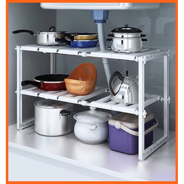 Rak Kabinet Rak Bawah Singki Dapur Tempat Susun Letak Btol Expandable ...