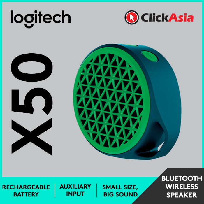 Logitech X50 Wireless Bluetooth Portable Speaker - Green | Shopee Malaysia