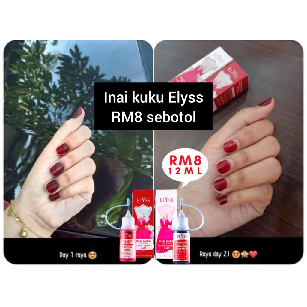 Inai Kuku Elyss Original (Ready Stock) | Shopee Malaysia