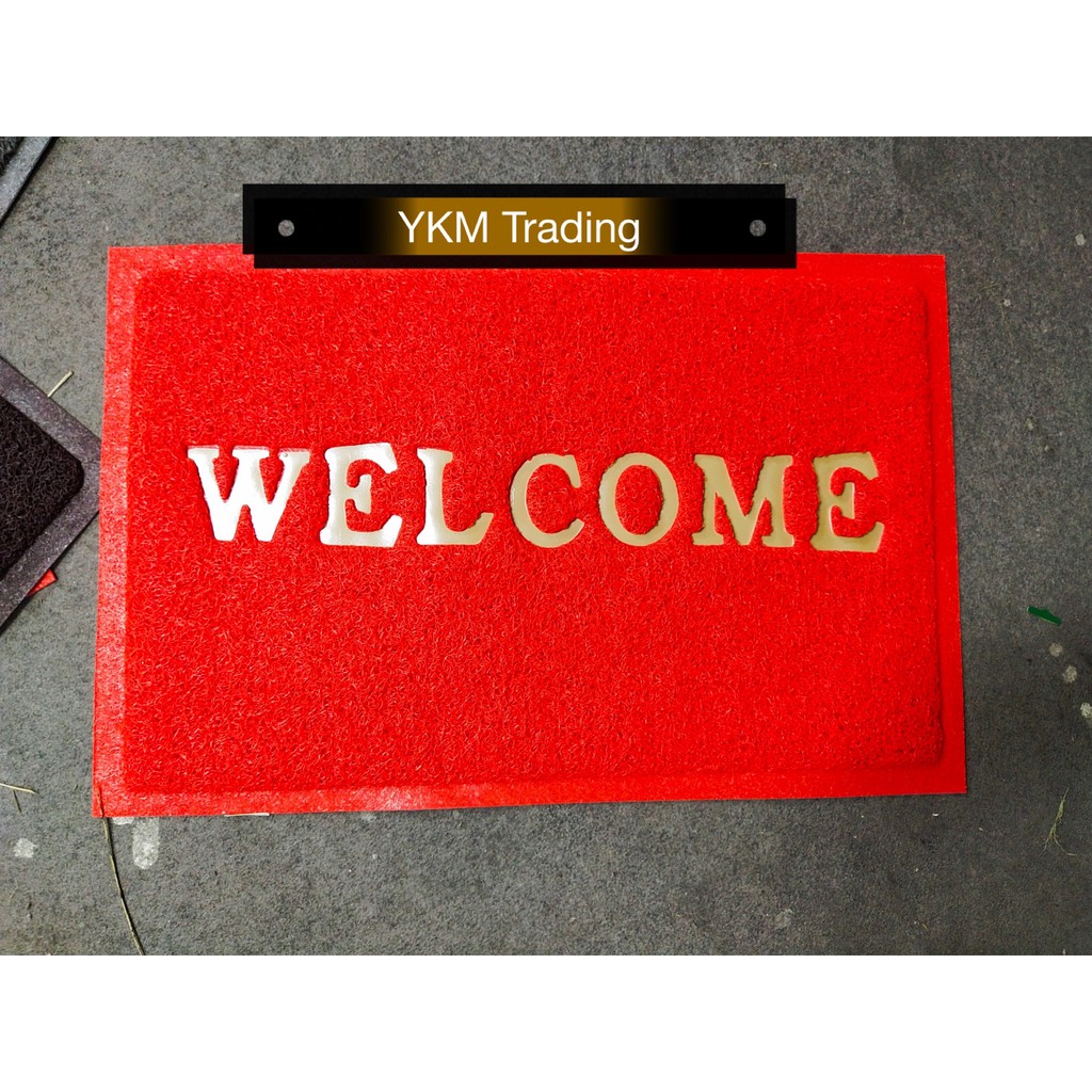 🇲🇾[40*60cm / 60*90cm]Non-Slip Welcome Alas Kaki Rubber Welcome Rubber ...