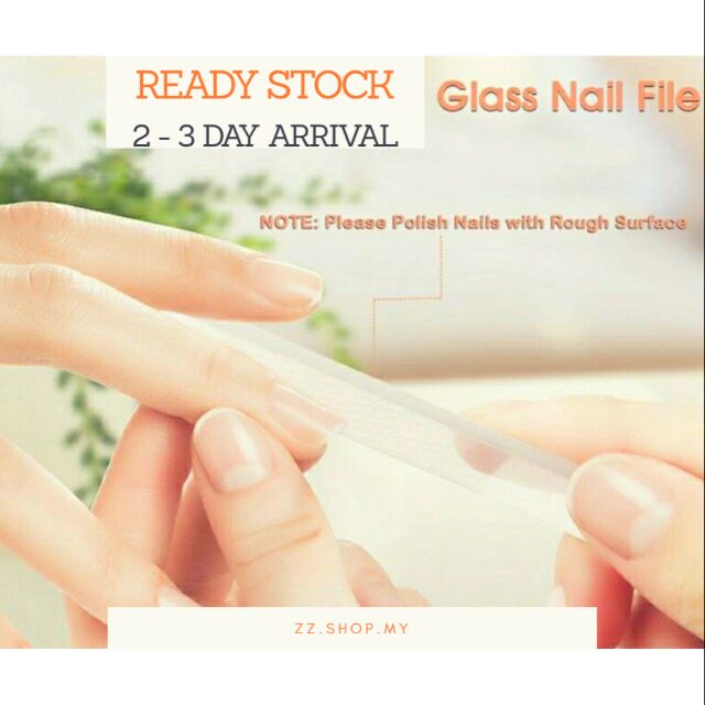⚡READY STOCK IN MALAYSIA⚡Glass Nail File -Magic Nail Shiner Crystal ...