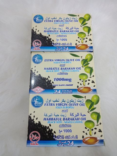 EGE Extra virgin olive oil and habbatul barakah oil | Shopee Malaysia