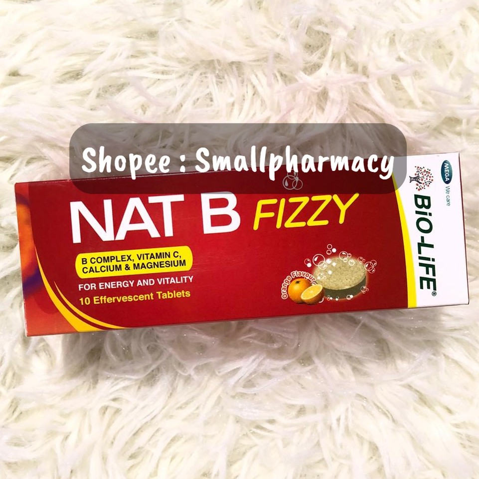 Bio-Life Nat B Fizzy Effervescent 1 tube = 10s (vitamin Bs and C ...