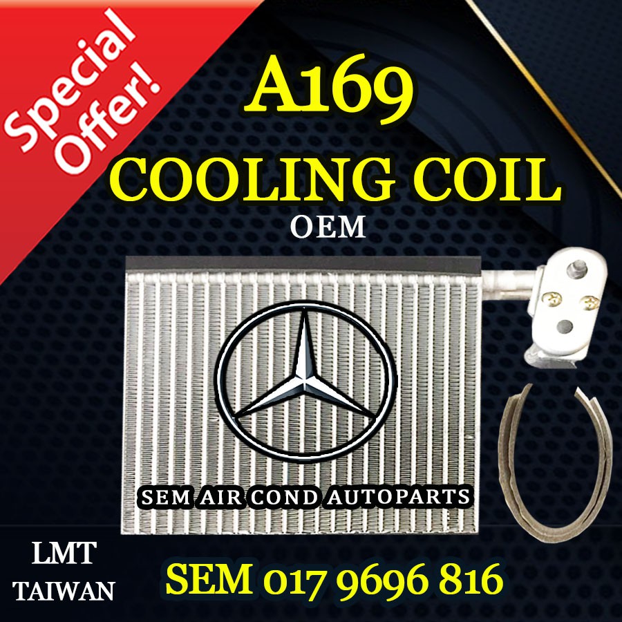 MERCEDES-BENZ A169/ B170 LMT OEM TAIWAN COOLING COIL/ EVAPORATOR (CAR ...