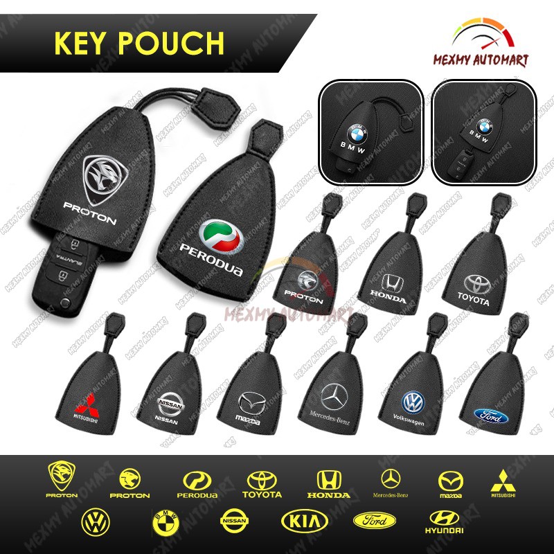 [NEW] Leather Key Holder Proton Perodua Toyota Honda Mercedes BMW ...