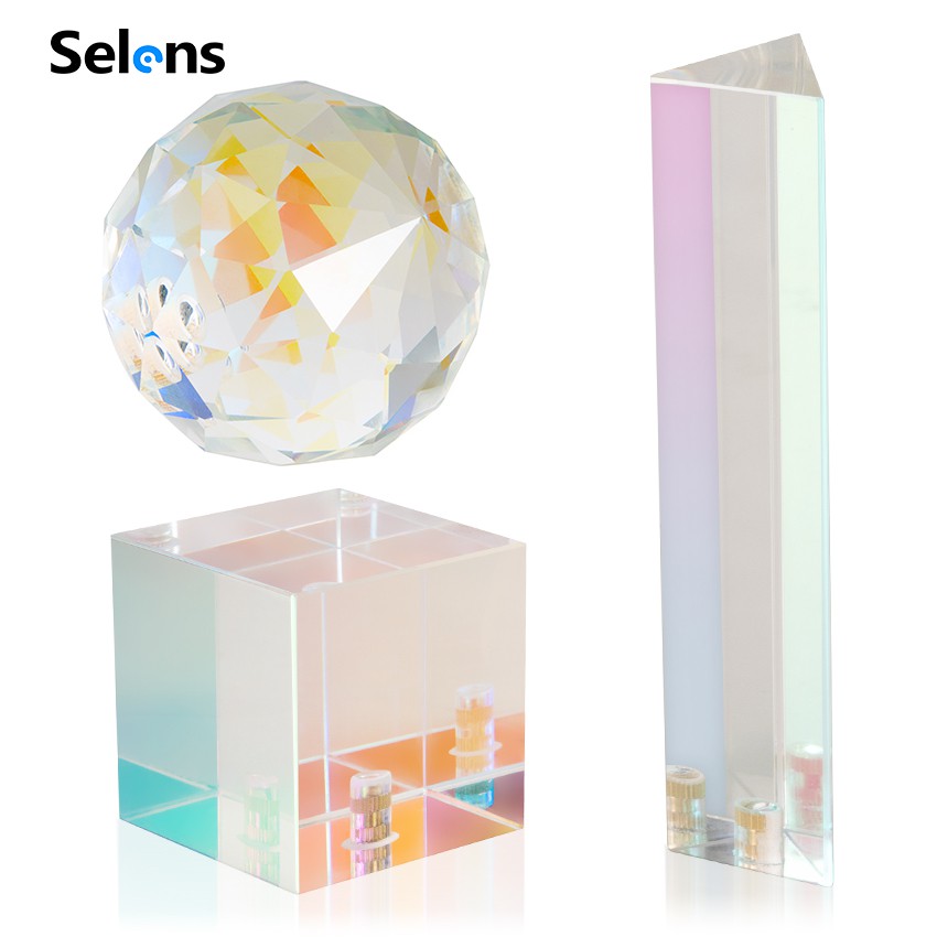 Selens Photography Props Optical Glass Prism Glare RGB Dispersion ...