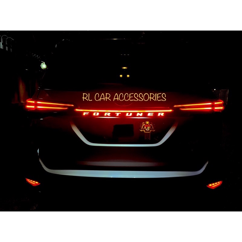 Toyota fortuner 2016 - 2024 rear trunk boot garnish tail window side ...
