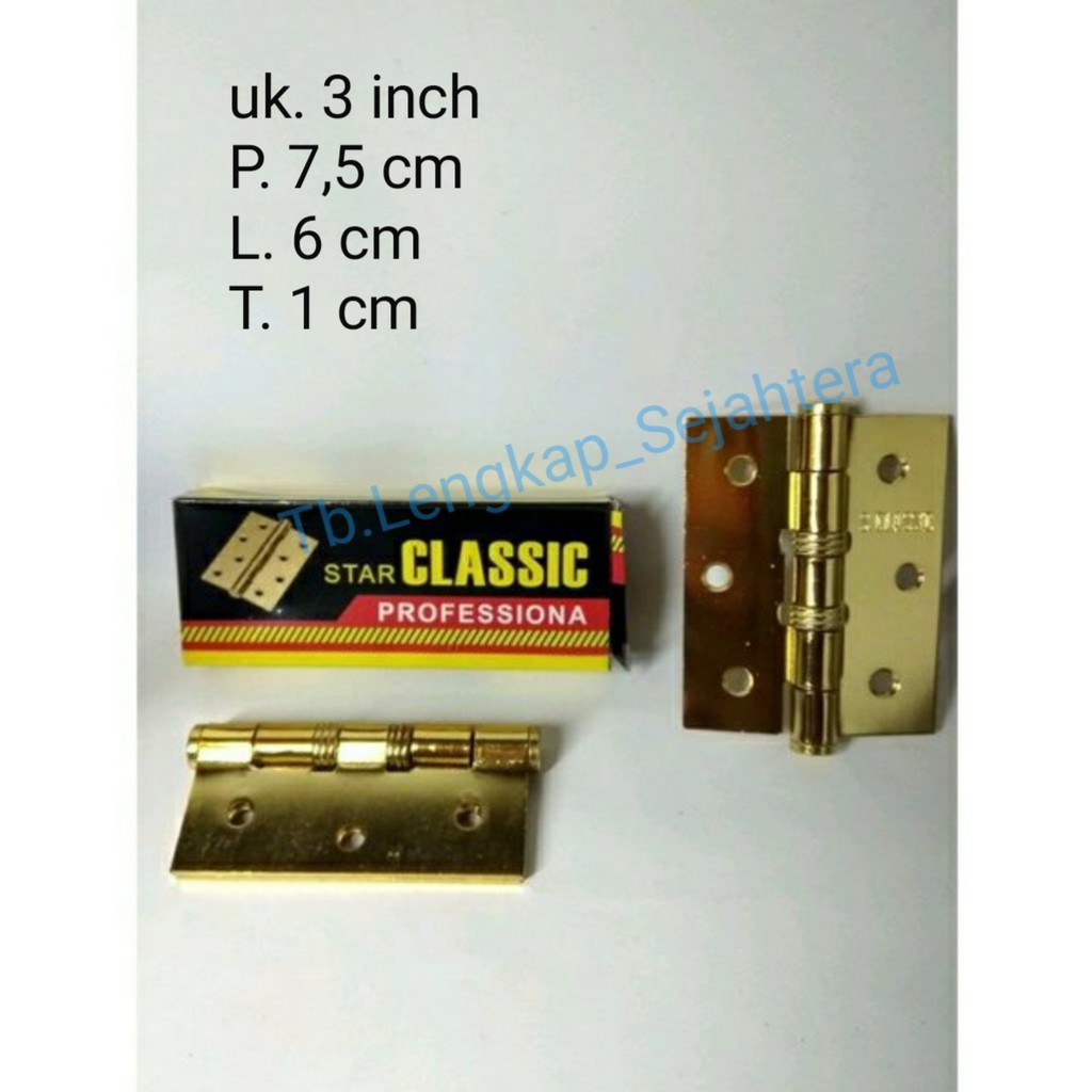 Door Hinges 3" inch / Window Hinges 3" inch Classic Brand | Shopee Malaysia