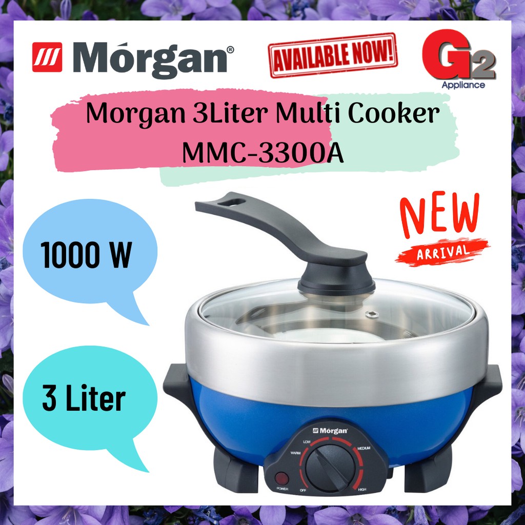 Morgan 3Liter Multi Cooker MMC-3300A (Ready Stock) | Shopee Malaysia
