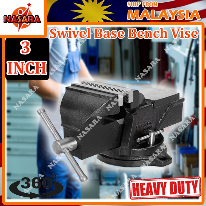 Nasara ~ Kto Heavy Duty Swivel Bench Vise Clamp Base Swivel ...