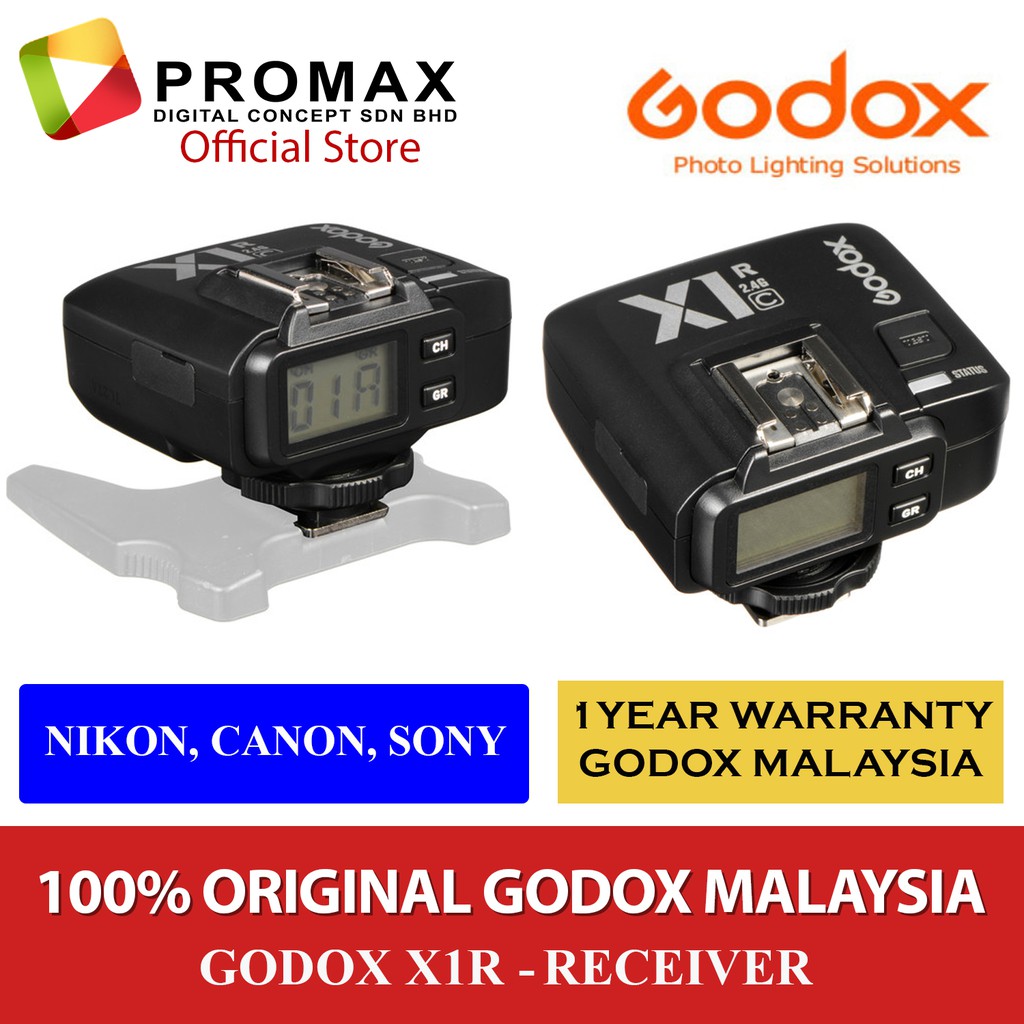 GODOX X1R Receiver X1-R X1R-C X1R-S X1R-N Canon Sony Nikon | Shopee ...