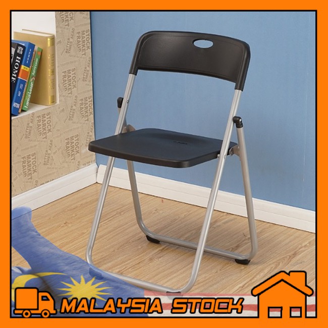 Foldable Chair Simple Style Kerusi Lipat Kerusi Pejabat Kerusi Plastik ...