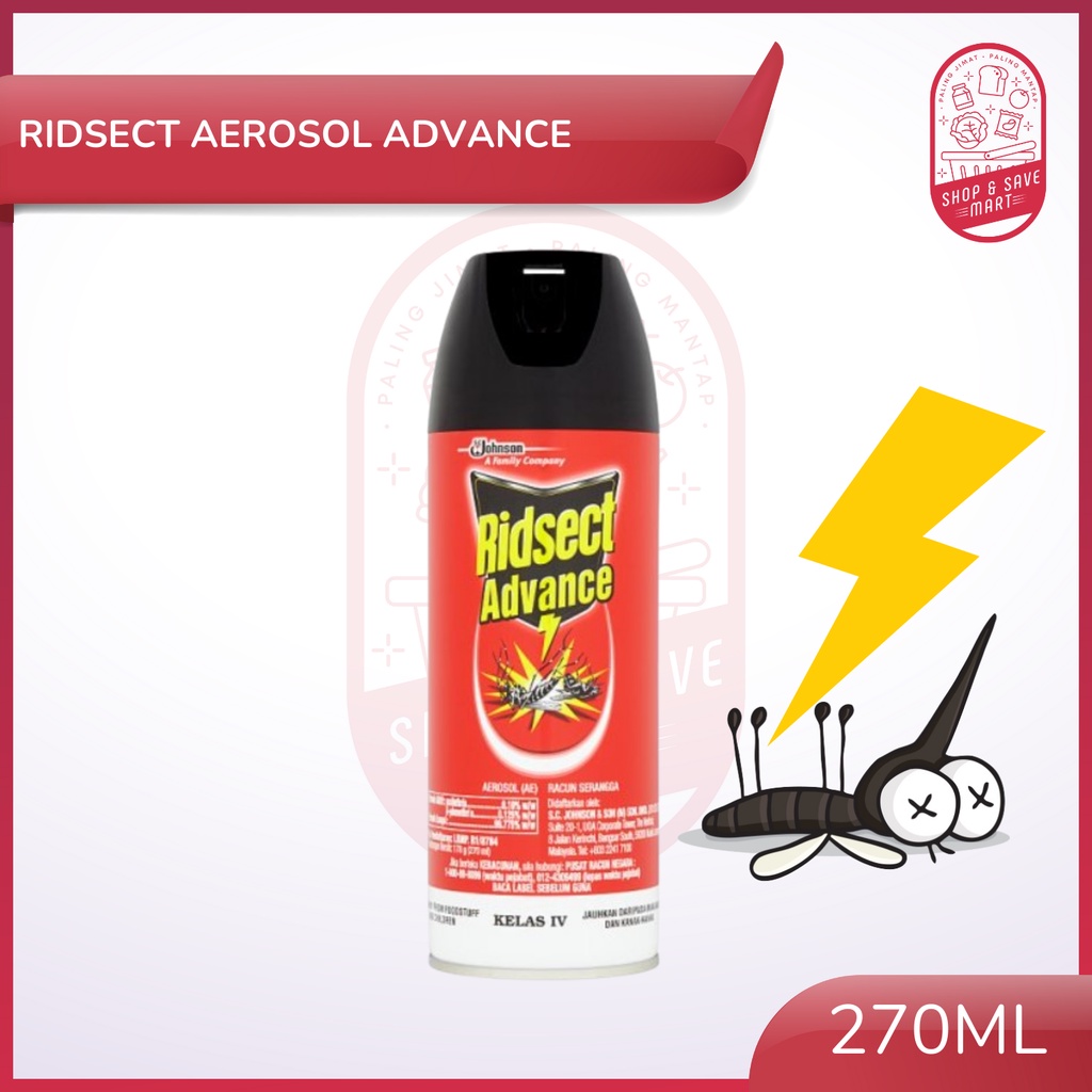 Ridsect Aerosol Advance - 270ml | Pembunuh Nyamuk Baygon | Pest Control ...