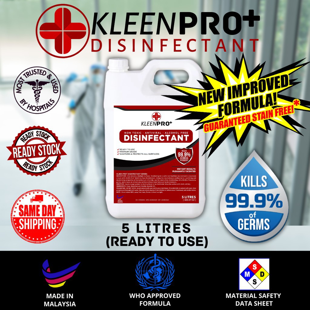 Goods in stock 🚚READY STOCK🚚 5L Disinfectant KLEEN PRO NANO MIST FOGGING SPRAY + 🔥Alcohol Free🔥 ...