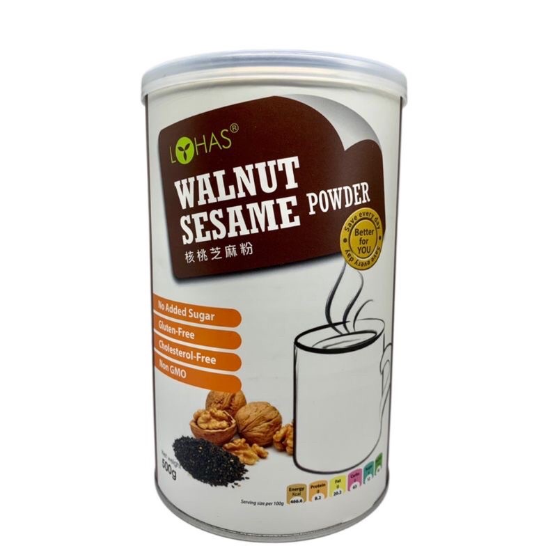 Lohas Walnut Sesame Powder 500g 核桃芝麻粉 | Shopee Malaysia