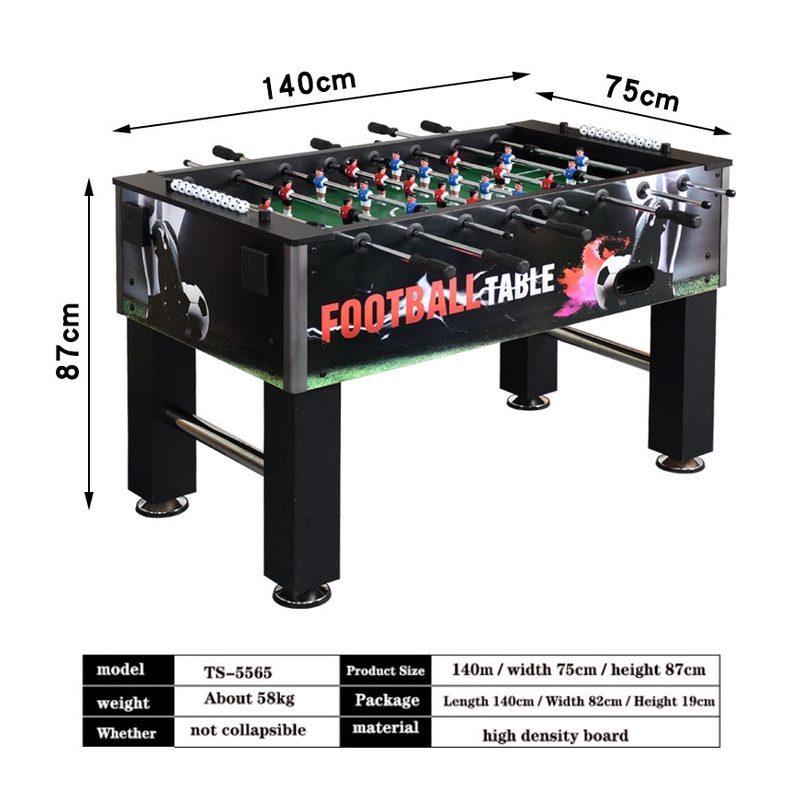 140CM Foosball table, Classic 8-Pole table soccer ,120CM Kids Football ...