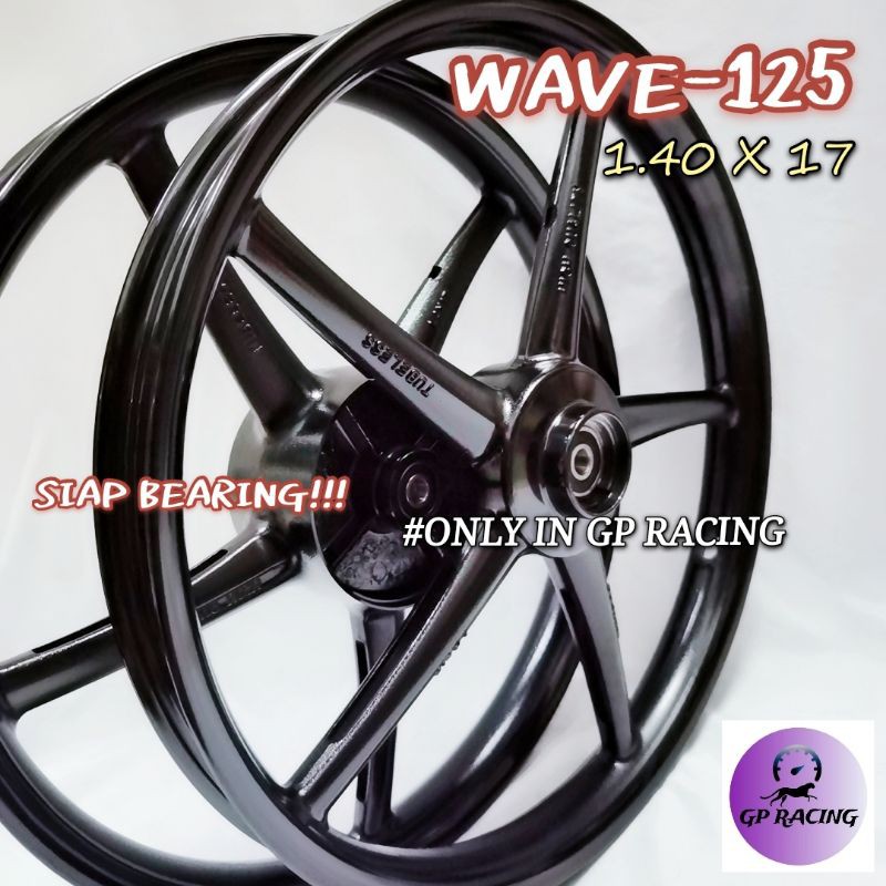 WAVE-125 ENKEI 5 BATANG SPORT RIM HITAM "GP RACING" | Shopee Malaysia