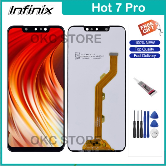 Original LCD For Infinix Hot 7 Pro LCD Display Touch Screen Digitizer ...