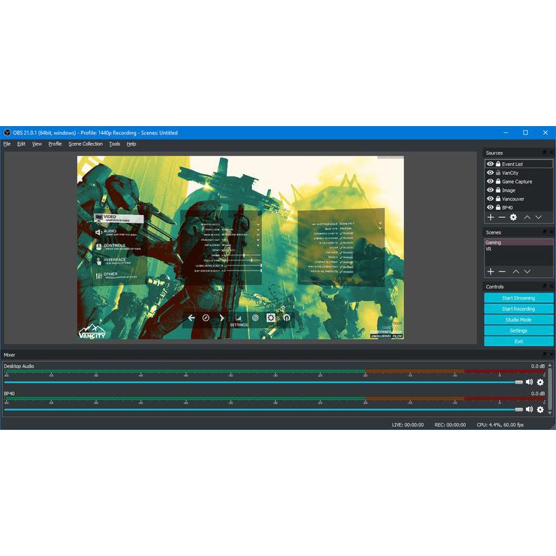 OBS Studio Live Streaming / screen Recording and for You Tube movie ...