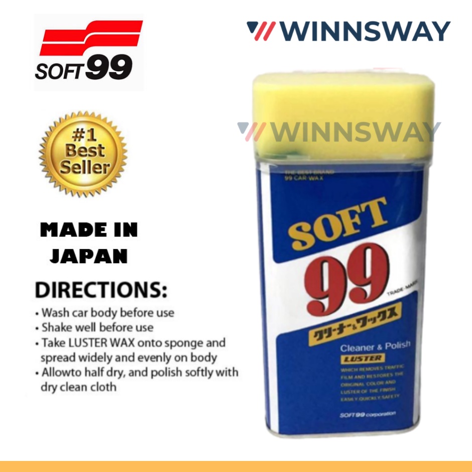 Soft99 Luster Cleaner & Polish 530ml / New Meta Clean Liquid Wax 530ml ...