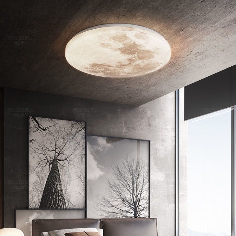 Modern Stylish Moon Ceiling Light Led Bedroom Light Center Light Nordic ...