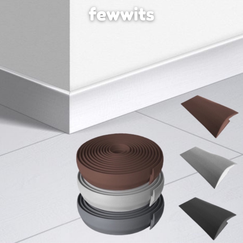 [FEWWITS] 1Meter PVC Vinyl Side Bar Skirting Flooring Strip Floor ...