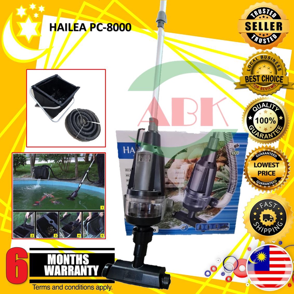 HAILEA PC8000 POND SLUDGE CLEANER POOL VACUUM CLEANER WITH COLLECTOR ...