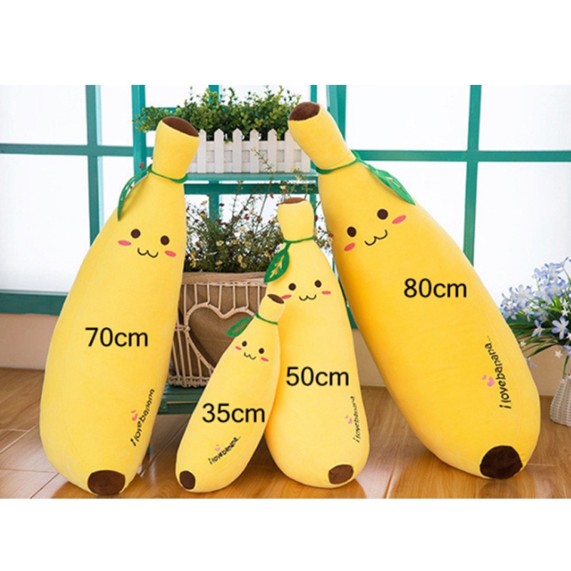 Banana Doll Plush Toy Long Banana Pillow Birthday Gift Stuffed Toy Cute ...