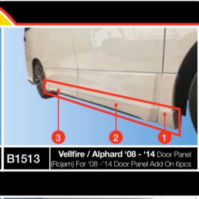 Toyota vellfire ANH20 GS ROJAM Bodykit body kit front side rear lip ...
