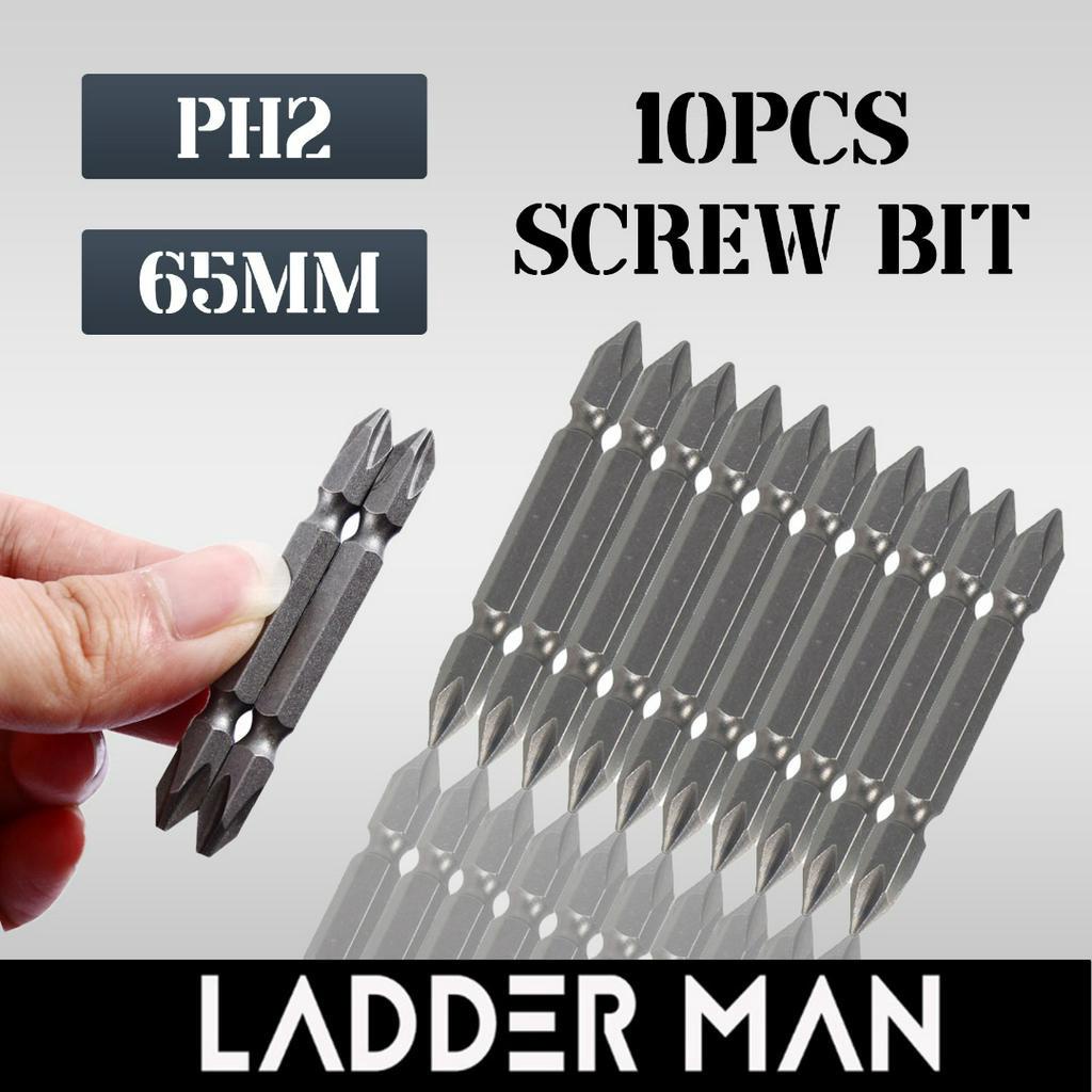 10PCS 65MM PH2 Head Screw Bit for Screw Driving for Power Tools Driver ...