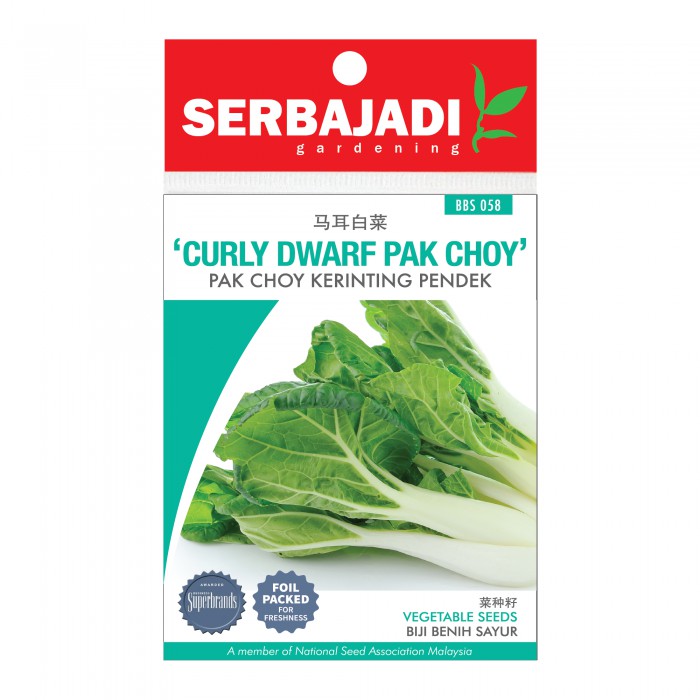 SERBAJADI SEEDS CURLY DWARF PAK CHOY - MAA YEE PAK CHOY - BBS058 ...
