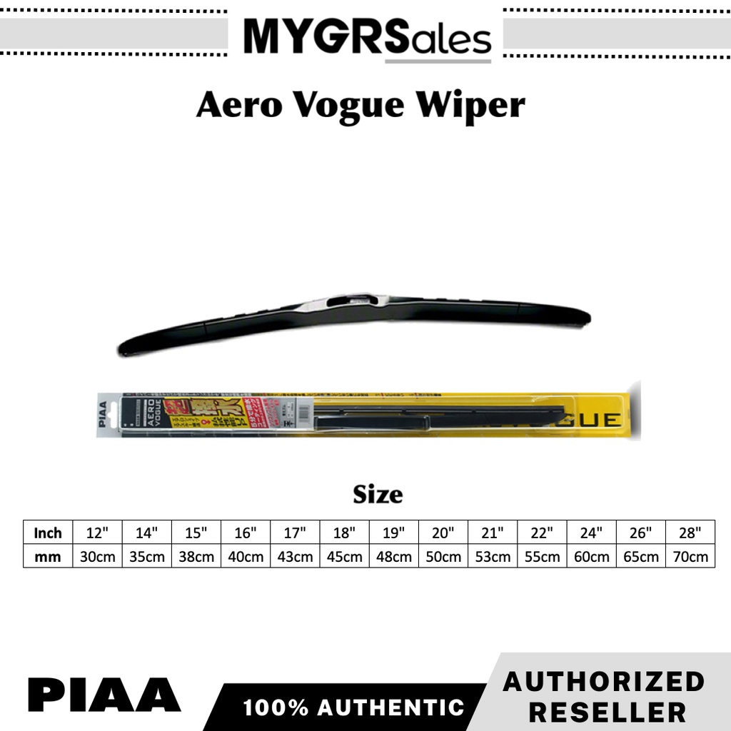 PIAA Aero Vogue Silicone Wiper Blade ( Original ) | Shopee Malaysia