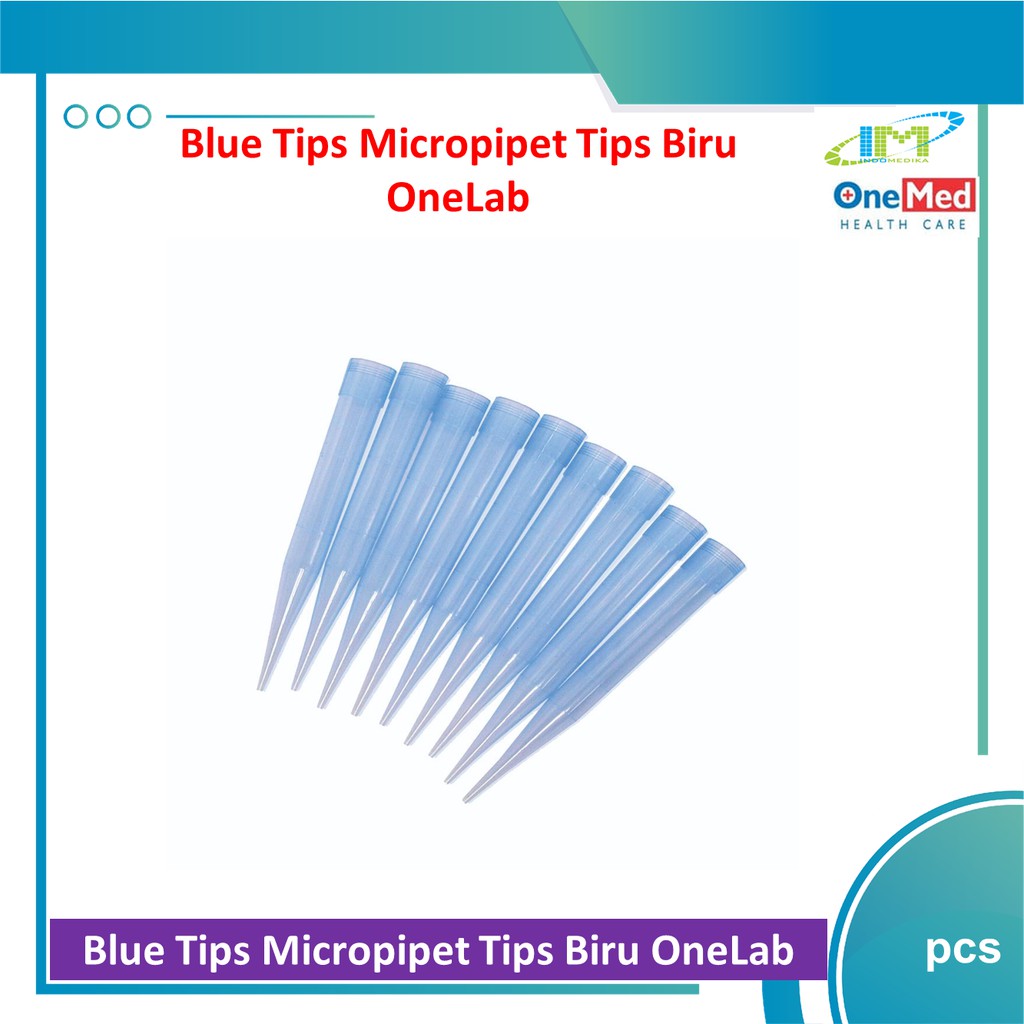 PUTIH Blue Tips Micropipet Tips Blue OneLab | White Tips Micropipet ...