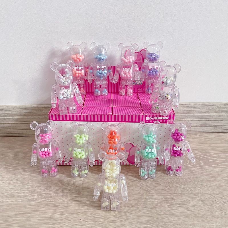 Bearbrick 100% Figure My First Baby Bearbrick Clear Color BLIND BOX ...