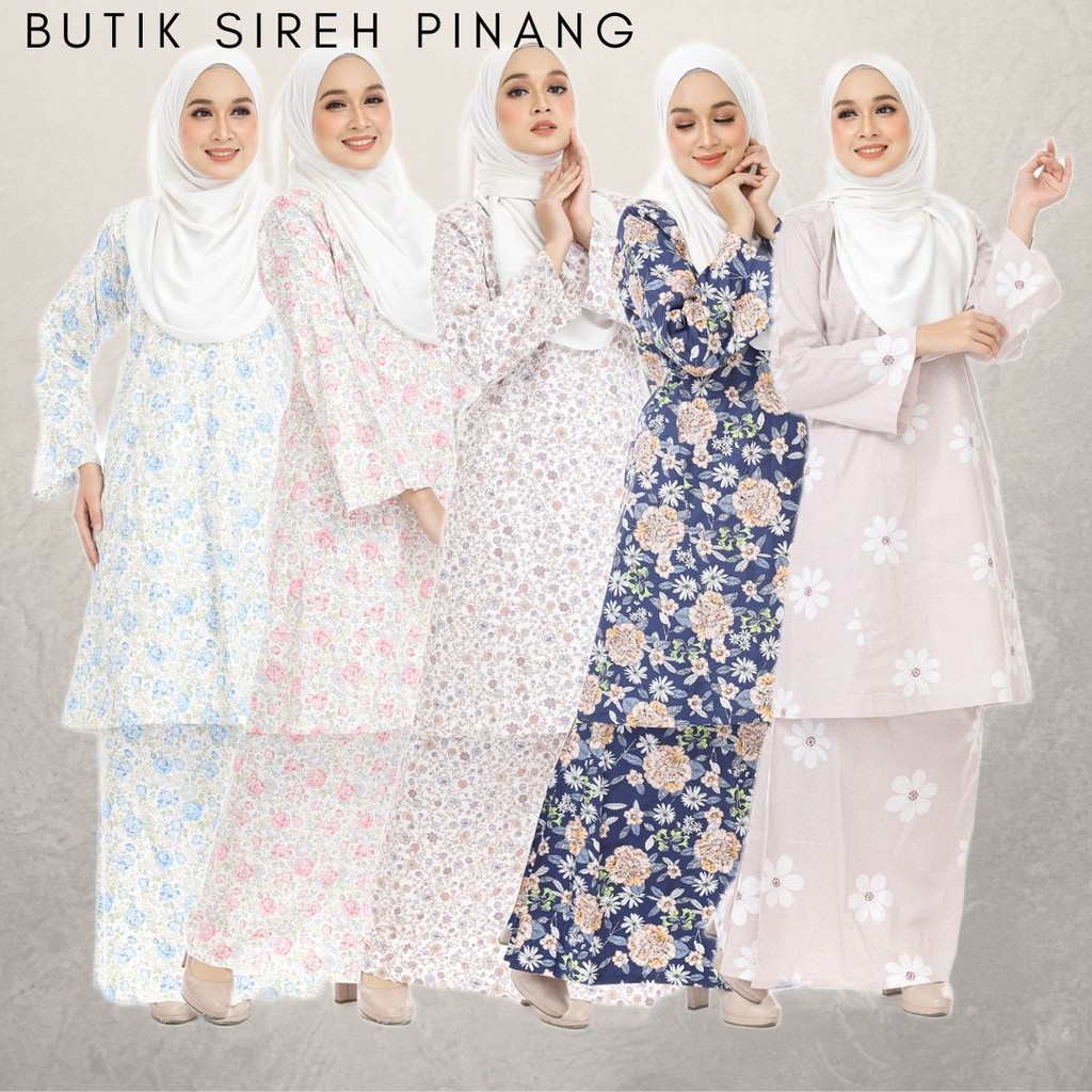 Baju Kurung Pahang Orked Butik Sireh Pinang 3 kain susun tepi | Shopee ...