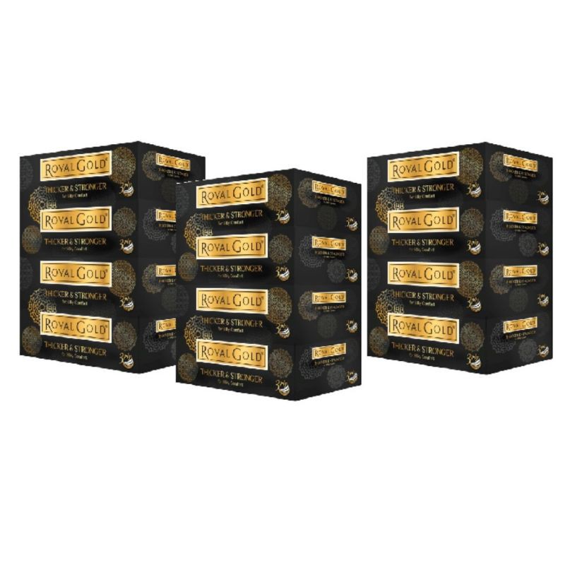 Royal Gold Luxurious White Facial Tissue (4 Boxes x 120's x 3 Packs ...