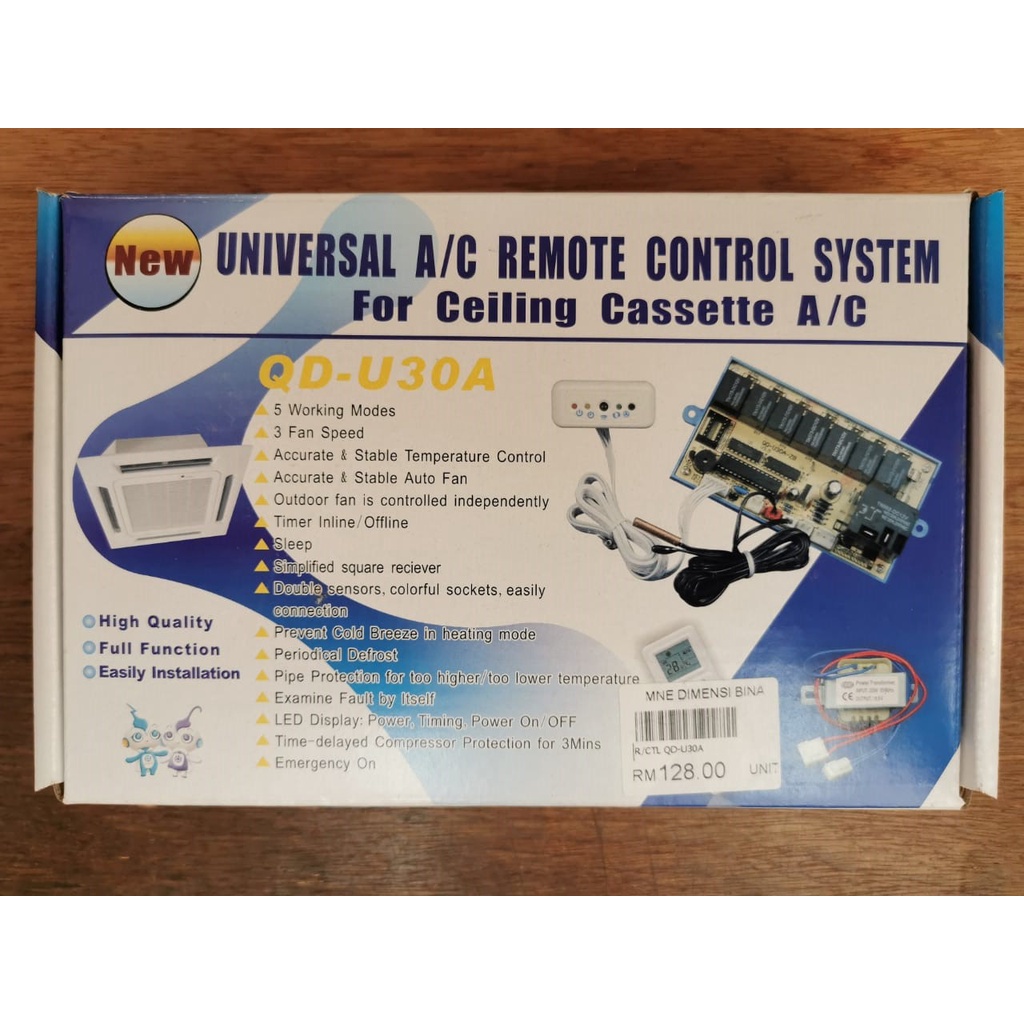 UNIVERSAL AIR COND PCB BOARD QD-U30A FOR CEILING CASSETTE AIR ...