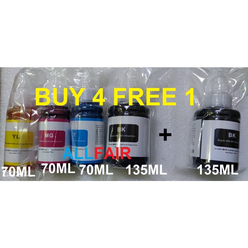 Canon Refill ink GI-790 compatible for Printer GI-790 G1000 G1010 G2000 ...