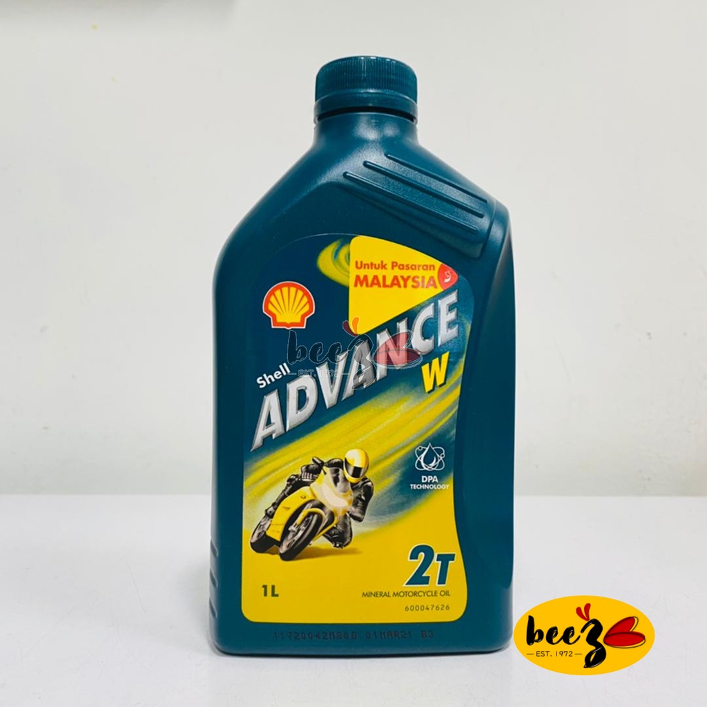 SHELL ADVANCE 2T W Premium Mineral Motorcycle Engine Oil (1L) | Shopee ...