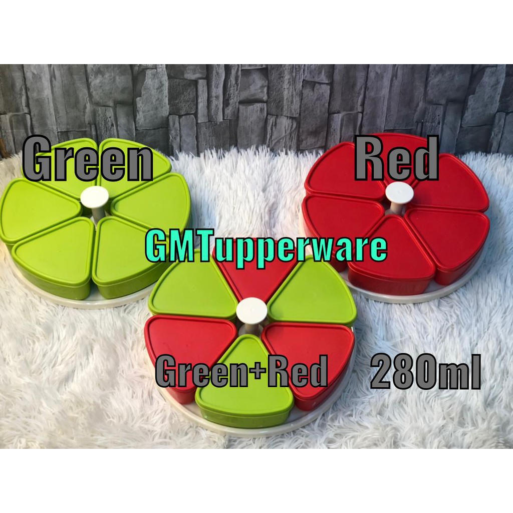 TUPPERWARE MODULAR CAROUSEL WITH ROTATING TRAY(RARE ITEM) | Shopee Malaysia