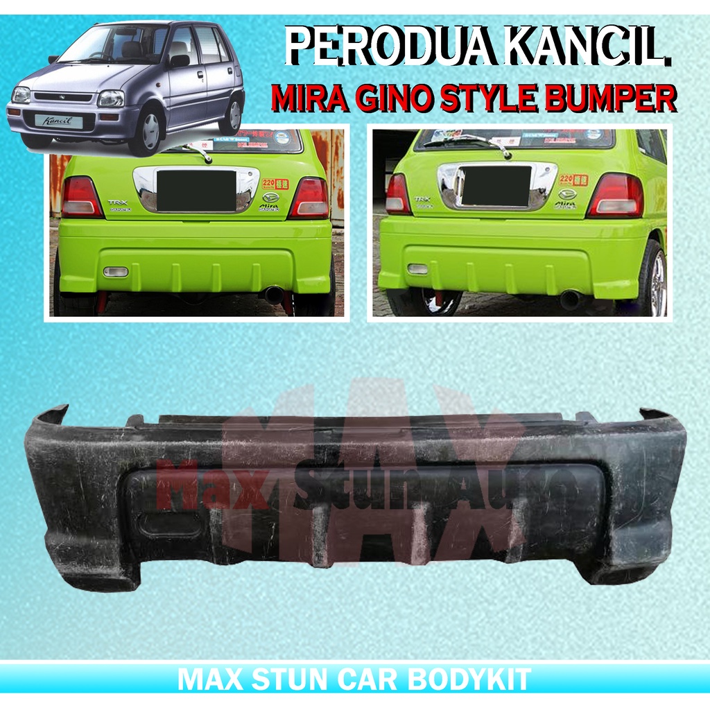 PERODUA KANCIL LAMPU PETAK KANCIL 660 850 MIRA GINO LOOK REAR BUMPER (MIRA GINO) BUMPER BELAKANG ...